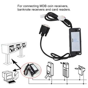 Gaeirt RS232 Converter, MDB-RS232 Converter Use RS232 USB Port Use Computer RS232 Port ABS Plastics Material for MDB Coin Validator