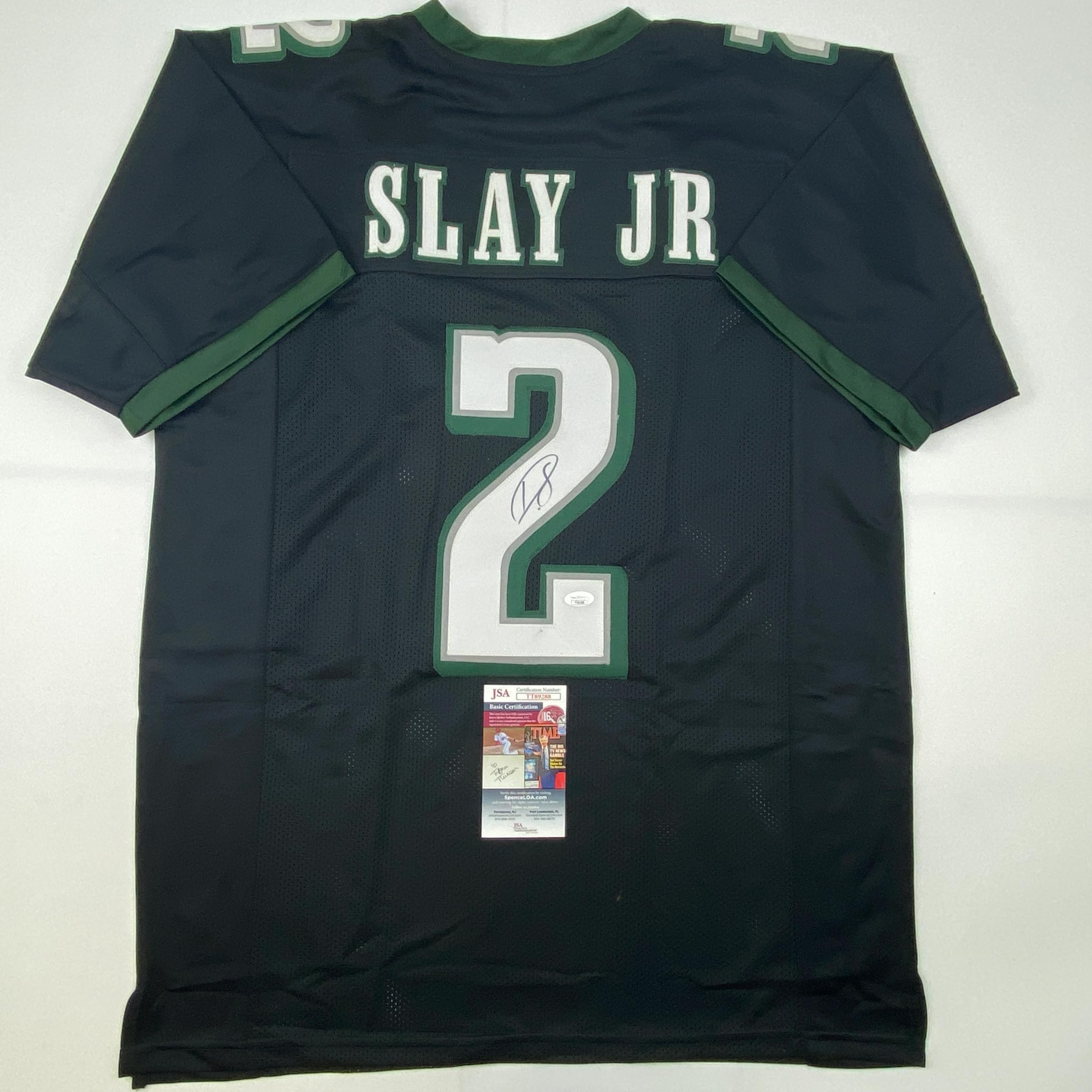 Autographed/Signed Darius Slay Jr. #2 Philadelphia Black Football Jersey JSA COA