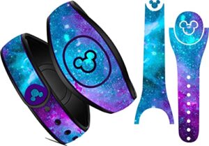 galaxy skin vinyl magic band decal wrap decal skin sticker compatible with the disney magicband 2