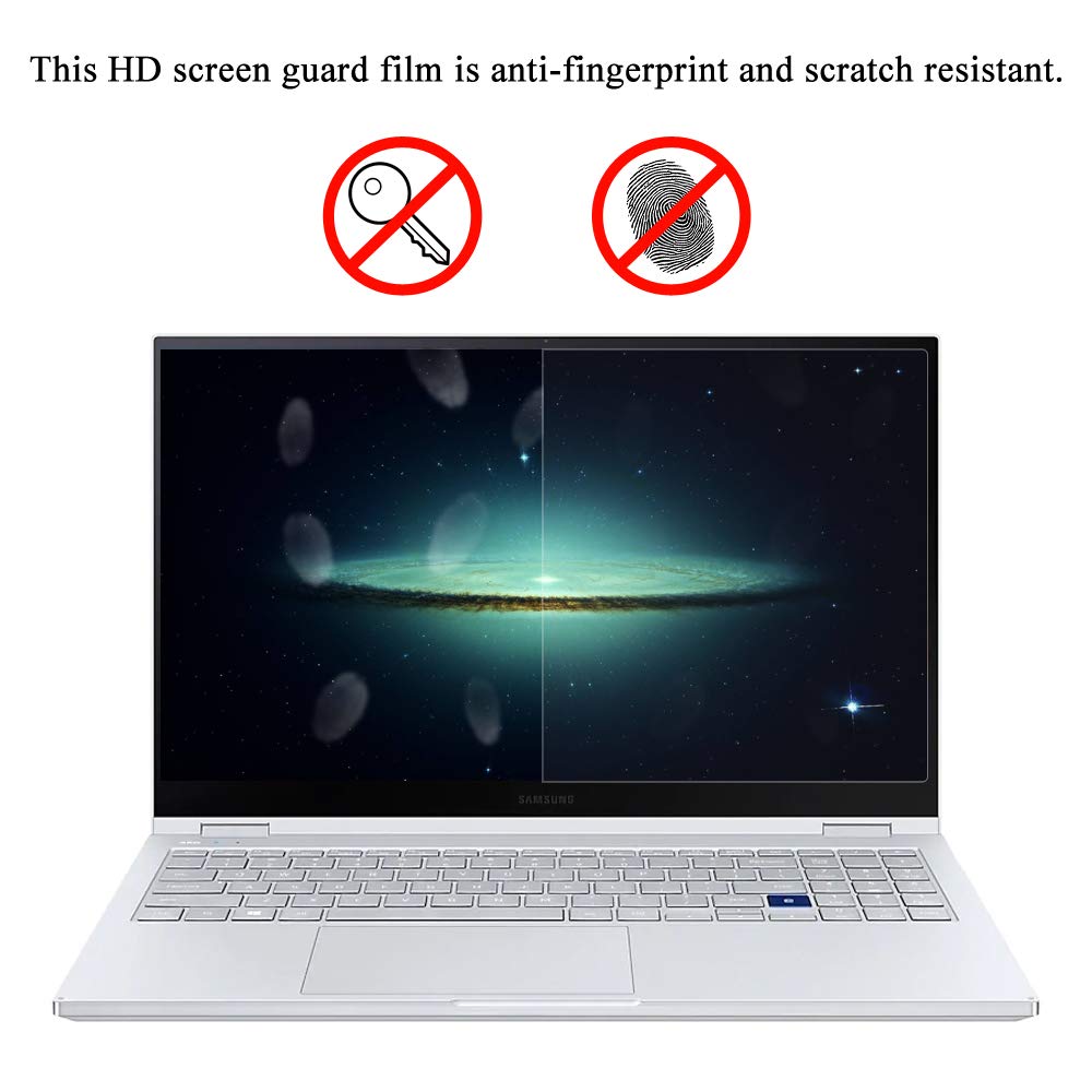 Arisase (3 Pack Clear Screen Protector for 15.6" Samsung Galaxy Book Pro 360 Series with 16:9 Aspect Ratio Laptop (15.6 Inches)