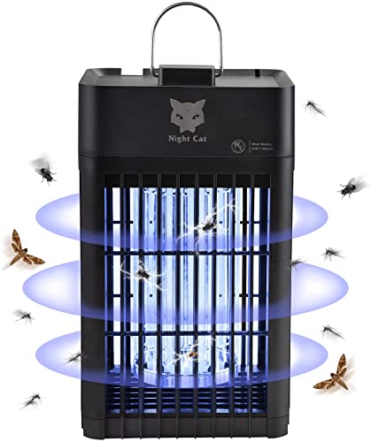 Night Cat Bug Zapper Outdoor Indoor 18W Mosquito Killer Lamp 4200V Powerful Fly Killing Lamp Electric Insect Killer for Garden Kitchen