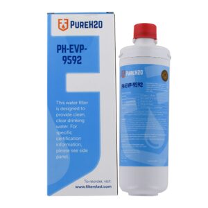 pureh2o rv water filter compatible replacement for everpure ev959206 under sink water filter