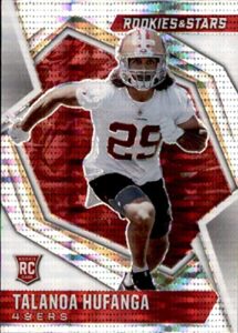 2021 panini rookies and stars pulsar prizm #187 talanoa hufanga san francisco 49ers rookie football card