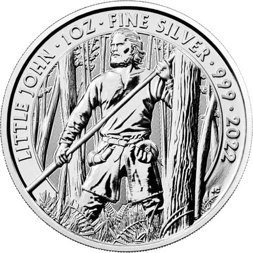 2022 UK British Silver Little John Coin Pound Uncirculated