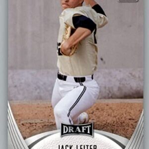 2021 Leaf Draft #32 Jack Leiter RC Rookie Card XRC Draft/Prospect Baseball Card in Raw (NM or Better) Condition