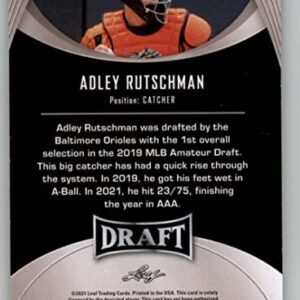 2021 Leaf Draft #1 Adley Rutschman Draft/Prospect Baseball Card in Raw (NM or Better) Condition