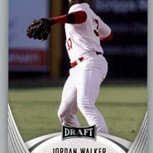 2021 Leaf Draft #7 Jordan Walker Draft/Prospect Baseball Card in Raw (NM or Better) Condition