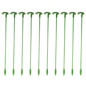 Plants Support Rods 10 Pcs Garden Bonsai Bracket Stake Single Stem Shrub Holder for Indoor Outdoo Garden Flower Potted Support Rod support rod for plants