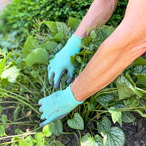 Wells Lamont 3 Pair Pack Women’s Gardening Gloves | PU Coated Grip Work Gloves| Each Pack Includes Pink, Green, Purple | Medium (413MF)