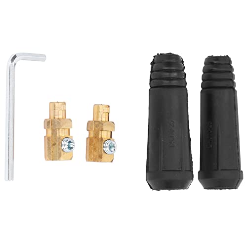 2 Set DKJ10‑25 Welding Cable Quick Connectors 200A Welder Male Head Quick Fitting Accessories for All TIG Welding