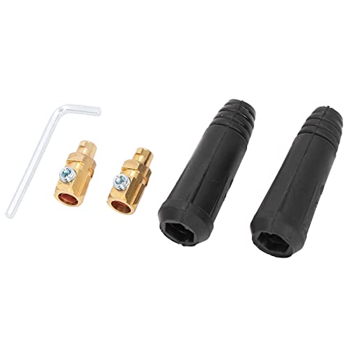 2 Set DKJ10‑25 Welding Cable Quick Connectors 200A Welder Male Head Quick Fitting Accessories for All TIG Welding