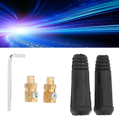 2 Set DKJ10‑25 Welding Cable Quick Connectors 200A Welder Male Head Quick Fitting Accessories for All TIG Welding