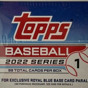 2022 Topps Series 1 Factory Sealed Blaster Box of Packs with 99 Cards including One EXCLUSIVE Commemorative Relic Card and Possible Rookies Autographs and Jersey Cards