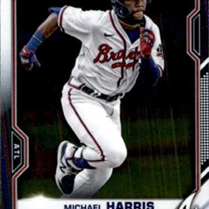 2021 Bowman Chrome Draft #BDC-86 Michael Harris RC Rookie Atlanta Braves MLB Baseball Trading CardQ