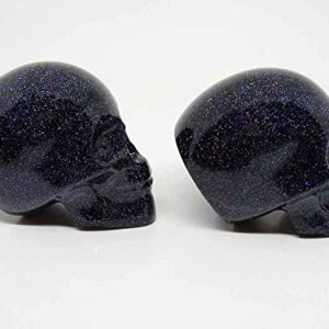 Black Holographic (HOLO) Cabinet Skull Knobs and Pulls (Set of 2)