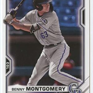 2021 Bowman Draft #BD-84 Benny Montgomery RC Rookie Colorado Rockies MLB Baseball Trading Card