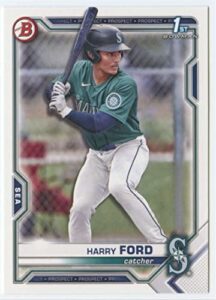 2021 bowman draft #bd-1 harry ford rc rookie seattle mariners mlb baseball trading card