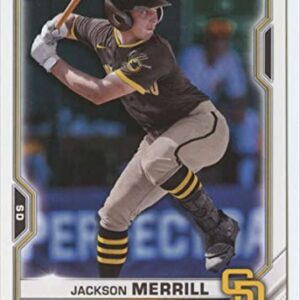 2021 Bowman Draft #BD-119 Jackson Merrill RC Rookie San Diego Padres MLB Baseball Trading Card