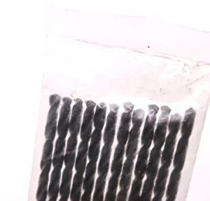 (12-Pack) 9/64" x 6" Aircraft Extension Black Oxide Drill Bit 135° HSS, OAL: 6"