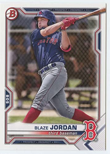 2021 Bowman Draft #BD-182 Blaze Jordan RC Rookie Boston Red Sox MLB Baseball Trading Card