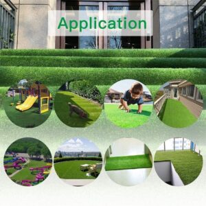 Moxie Direct Artificial Grass Turf Lawn , 3Feet X 8Feet Realistic Indoor Outdoor Garden Balcony Decor Landscape Synthetic Fake Grass Pet Rug Carpet