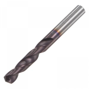 uxcell carbide twist drill bits 4.2mm, din k45 tungsten carbide altisin coated jobber drill bits straight shank drilling cutter for stainless steel alloy steel