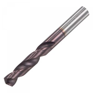 uxcell Carbide Twist Drill Bits 5.1mm, DIN K45 Tungsten Carbide AlTiSin Coated Jobber Drill Bits Straight Shank Drilling Cutter for Stainless Steel Alloy Steel