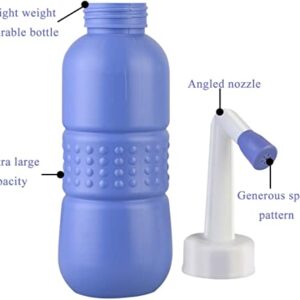 Portable Bidet Bottle for Travel Personal Hygiene Care Manual Bidet (11in), Blue