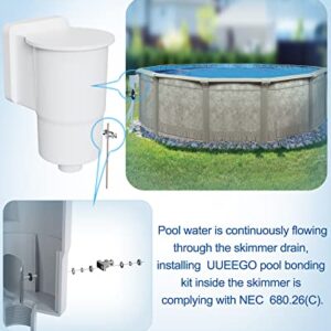 uueeGo Above Ground Pool Bonding Kits, Pool Water Mechanical Connectors for Above Ground Pools, in Direct Contact with Pool Water at All Times