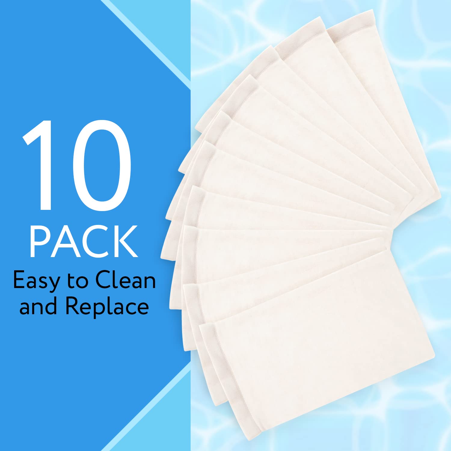 IMPRESA [10 Pack] Pre Filter Hot Tub Socks to Extend The Filter Life - Made in USA - Spa Prefilter & Pool Skimmer Socks for A Cleaner Soak - Ultrafine Mesh Pre Filter Sock - Easy to Install