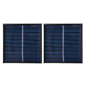 2pcs mini solar panel 0.7w 5v 0‑140ma, 70 x 70mm solar panel, portable encapsulated solar cell for low power appliances, emergency lights, advertising lights, traffic lights