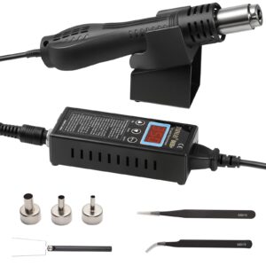 txinlei 8858+ 110v 680w smd hot air gun hot air welder rework station soldering station 3 nozzles mobile phone repair tool