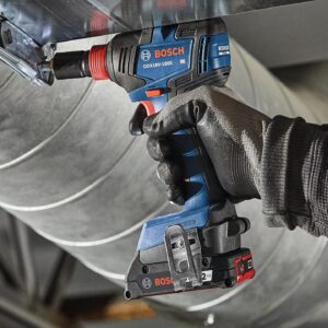 BOSCH GXL18V-701B25 18V 7-Tool Combo Kit with 2-In-1 Bit/Socket Impact Driver, Hammer Drill/Driver, Recip Saw, Circular Saw, Oscillating Tool, Angle Grinder, LED Worklight & (2) CORE18V 4 Ah Batteries