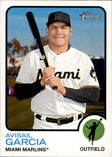 2022 Topps Heritage #252 Avisail Garcia Miami Marlins NM-MT MLB Baseball