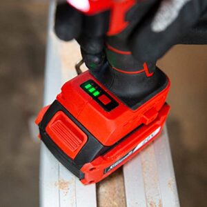 XtremepowerUS 47532 Impact Driver 1/4" w/2.0 Ah Battery 20V Brushless Cordless Red Lithium-Ion Drill Electric Combo