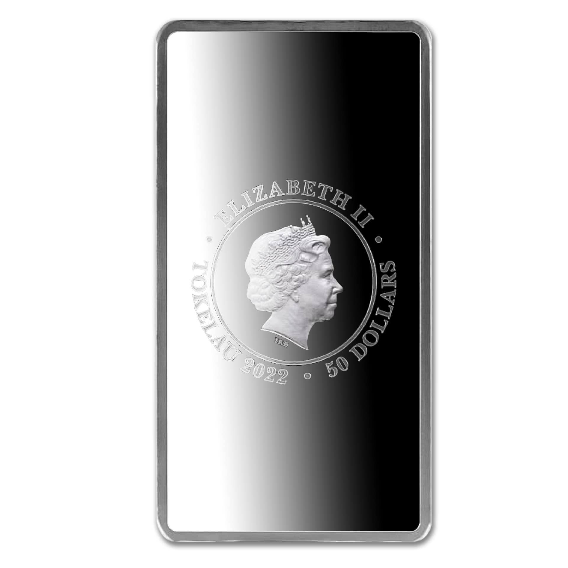 2022 1 kg Tokelauan Silver Bar Goddess Europa Coin Brilliant Uncirculated (BU - Paperweight) with Original Mint Box Packaging & Certificate of Authenticity $50 Mint State