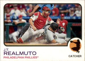 2022 topps heritage #124 j.t. realmuto nm-mt philadelphia phillies baseball