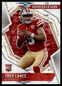 2021 panini rookies and stars pulsar prizm #103 trey lance san francisco 49ers (silver holo refractor) nfl football card (rc - rookie card) nm-mt