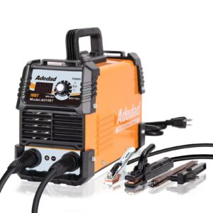 adedad welding machine 160amp, 110/220v stick arc welder machine, igbt inverter digital display lcd mma welder, built-in hot start arc force portable electric welding machine, beginner welder kit