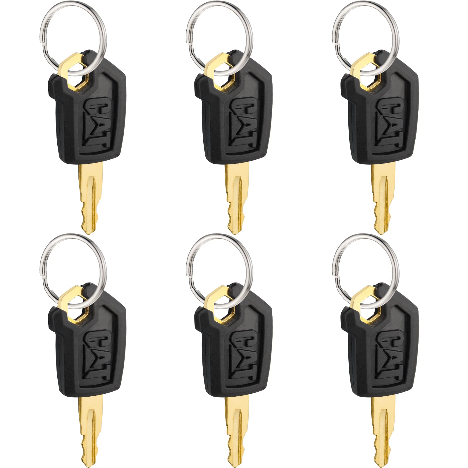 Tecreddy Cat Keys for Caterpillar Heavy Equipment Part #5P8500, 6-Pack