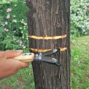 Girdling Knife,3mm-5mm 2 in 1 Ring Barking Cutter,Tree Girdling Tool for Fruit Tree