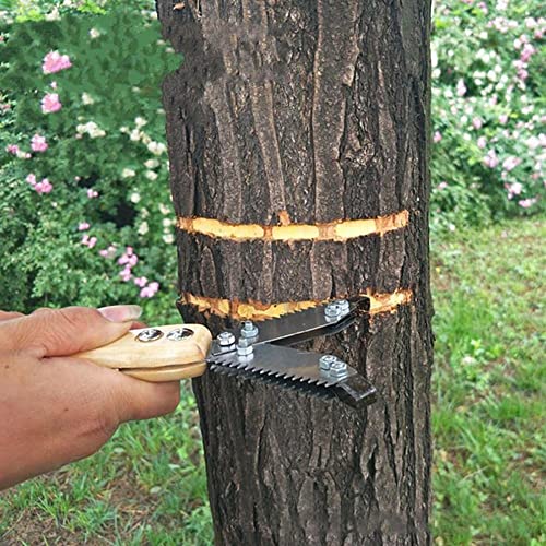 Girdling Knife,3mm-5mm 2 in 1 Ring Barking Cutter,Tree Girdling Tool for Fruit Tree