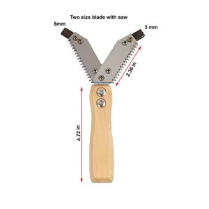 Girdling Knife,3mm-5mm 2 in 1 Ring Barking Cutter,Tree Girdling Tool for Fruit Tree