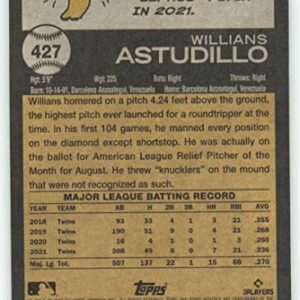 2022 Topps Heritage #427 Willians Astudillo Minnesota Twins (SP - Short Print) NM-MT MLB Baseball High Number Short Print