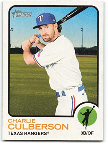 2022 Topps Heritage #479 Charlie Culberson High Number Short Print NM-MT SP Texas Rangers Baseball