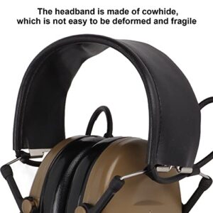 01 02 015 Military Headphones, Noise Reduction Foldable Military Earmuffs for GP-300 for DEP450 for Brown