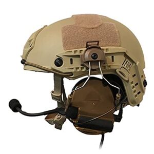 01 02 015 Military Headphones, Noise Reduction Foldable Military Earmuffs for GP-300 for DEP450 for Brown