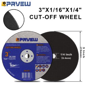 PRVEW 25-Pack 6 Inch Cut Off Wheels,6"x0.045"x7/8"Cutting Wheels, Angle Grinder Cutting Disc General Purpose Cut-Off Wheel(6-Inch)