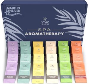 star splash hot tub aromatherapy multipack – set of 24 relaxing bath or spa scents including lavender, eucalyptus mint, vanilla, coconut yuzu, and more – paraben-free, hot tub accessories for adults