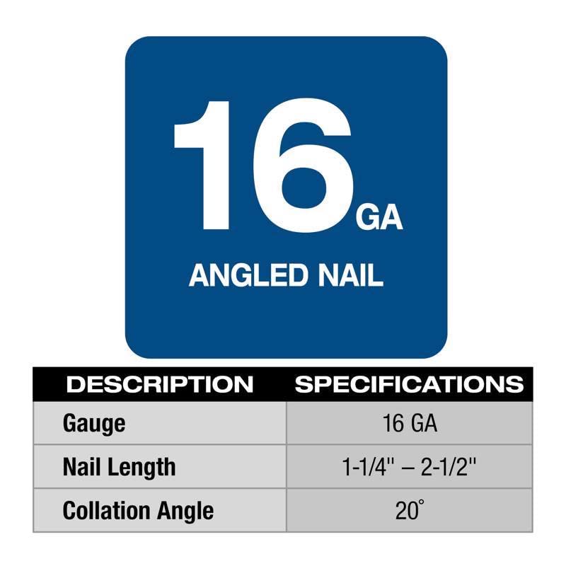 M18 16-Gauge Angled Finish Nailer 2841-20 (Tool-Only)